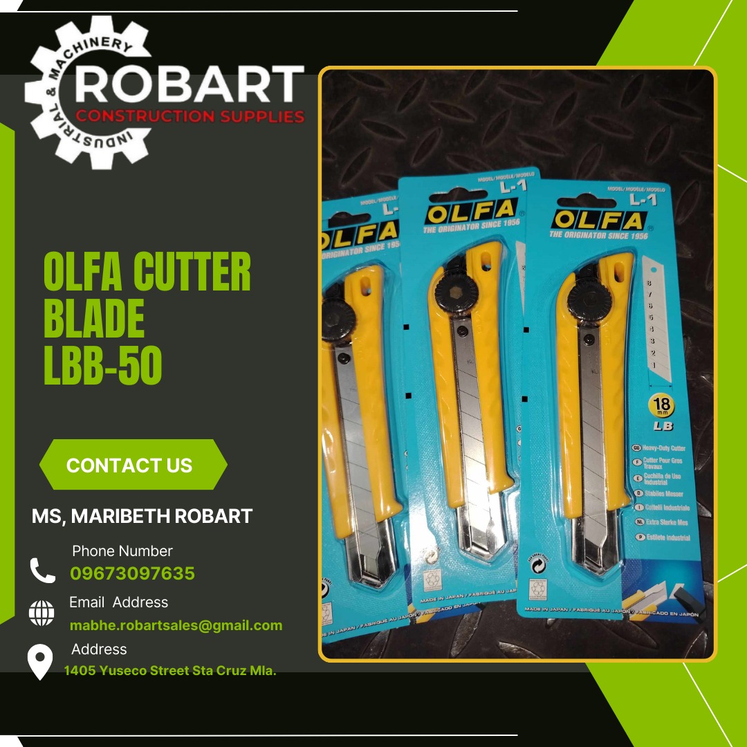 Olfa Cutter Blade LBB-50, Commercial & Industrial, Construction Tools & Equipment on Carousell