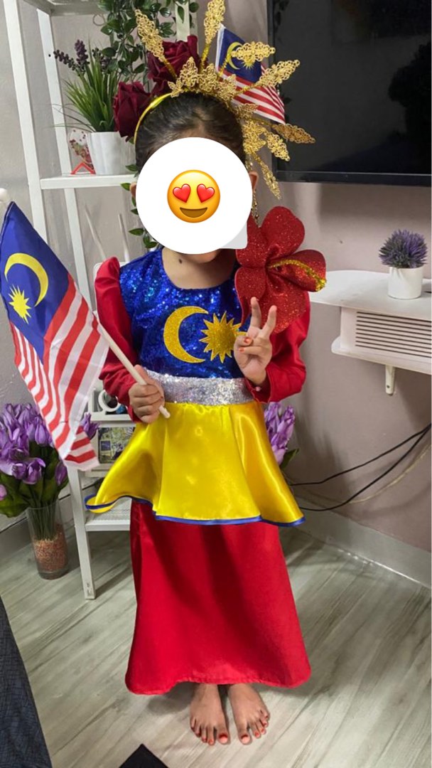 Pemplum Merdeka Set Umur 5-6tahun, Women's Fashion, Dresses & Sets ...