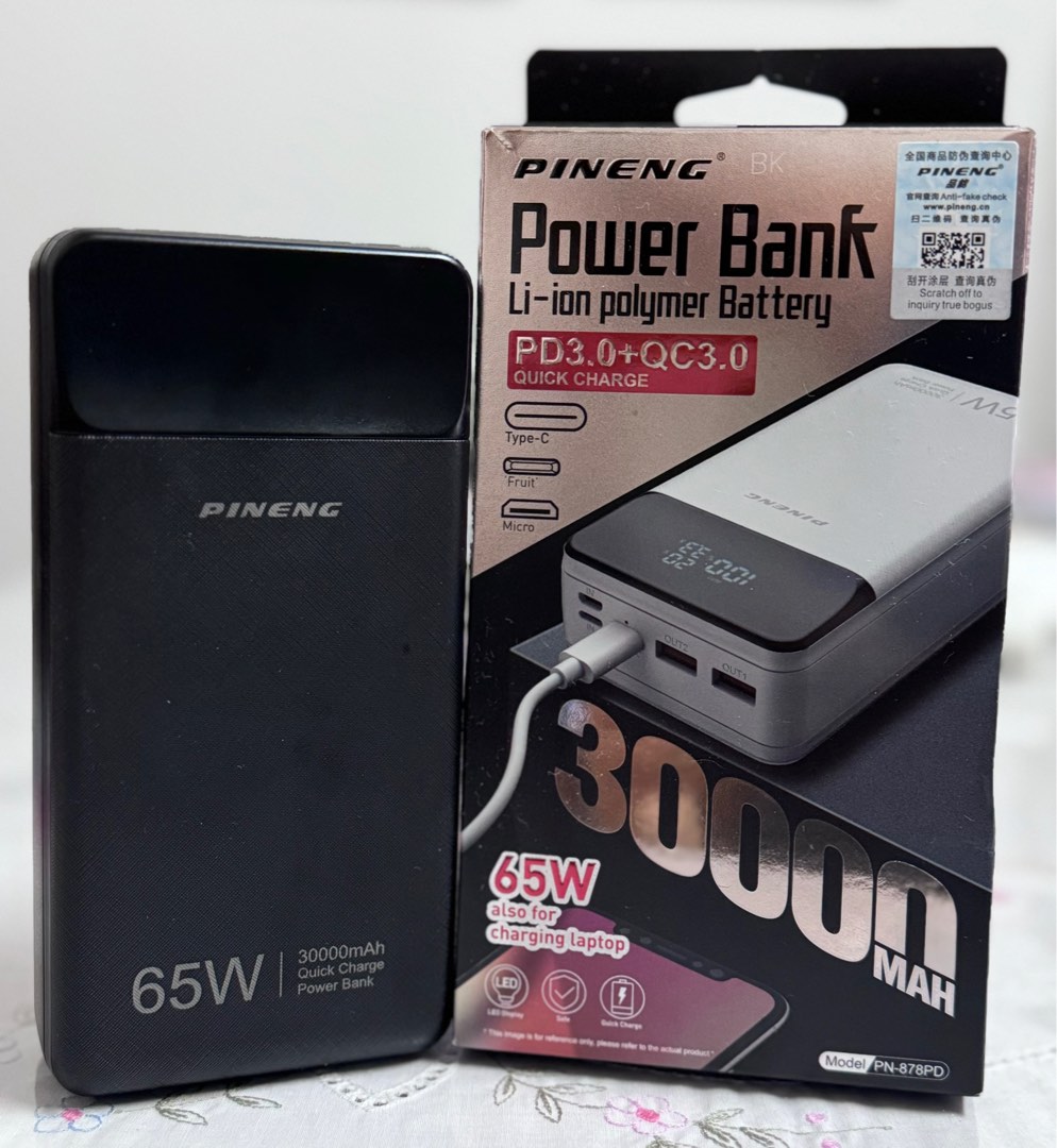 Pineng Powerbank 30000mah, Mobile Phones & Gadgets, Mobile & Gadget ...