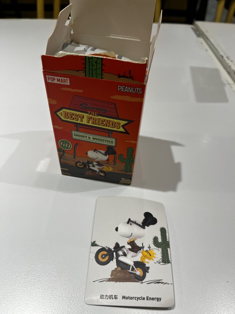 pop mart snoopy best friends motorcycle energy, Hobbies & Toys, Toys ...