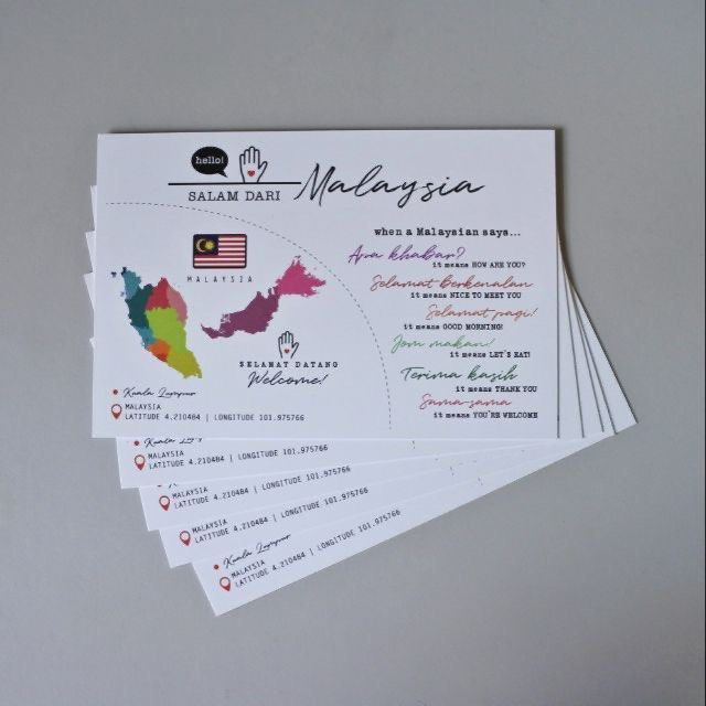 Postcard Malaysia Souvenier Gift, Hobbies & Toys, Collectibles ...