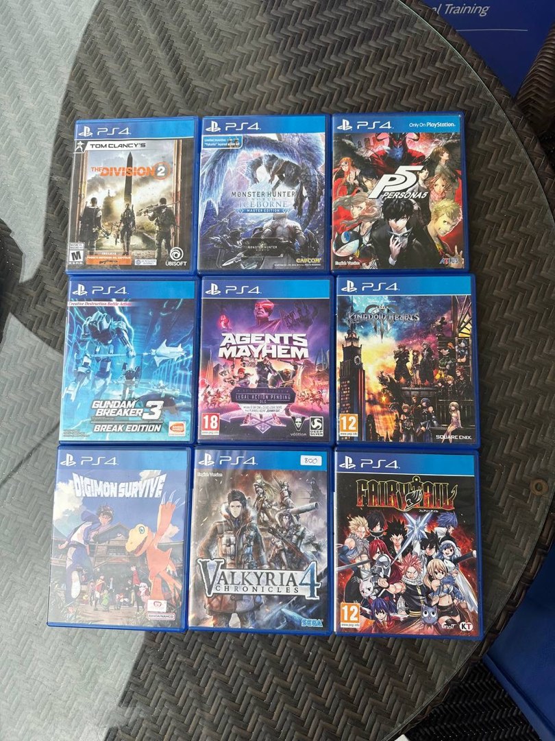 PS4 game Tom Clancy’s the division 2 / Monster Hunter world Iceborne ...