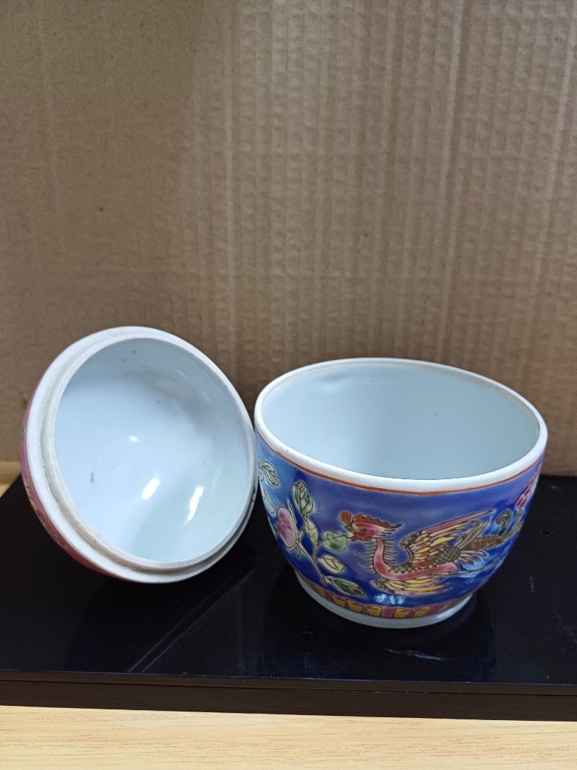 Rare Peranakan Straits Chinese Porcelain Blue Chupu / Ginger Jar/ Tea ...