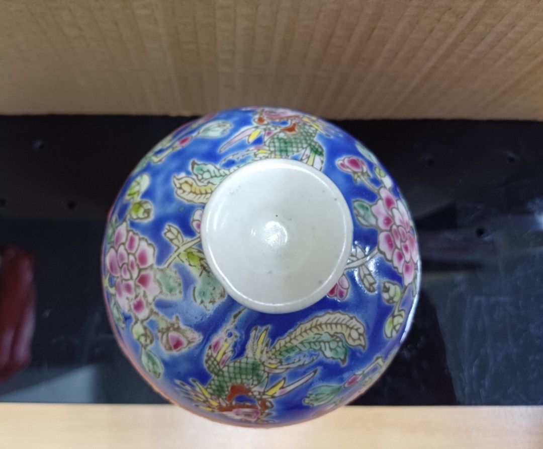 Rare Peranakan Straits Chinese Porcelain Blue Chupu / Ginger Jar/ Tea ...
