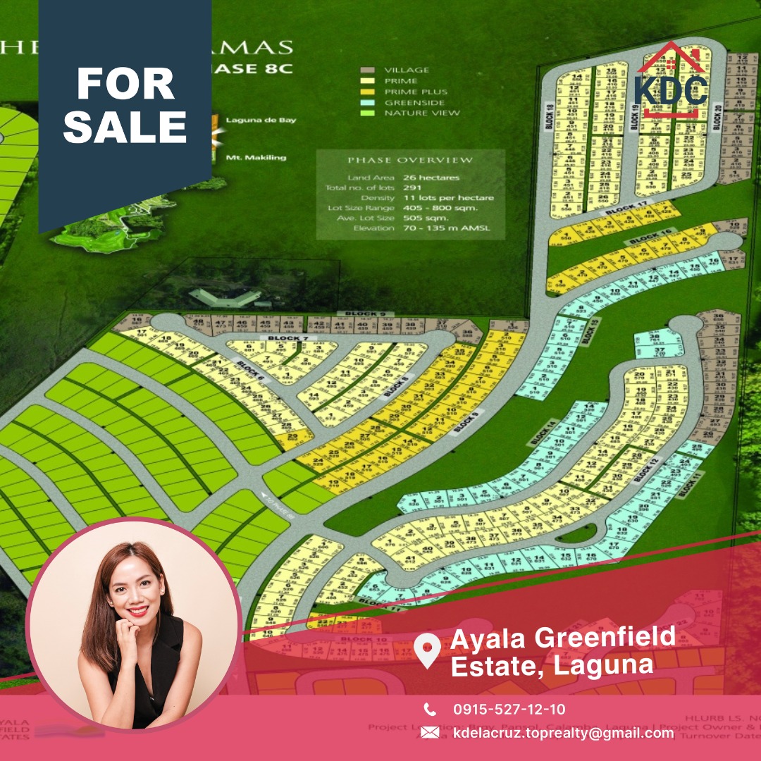 Residential Lot for Sale in Ayala Greenfield Estates, Laguna, Property ...