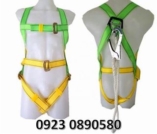 Safety Harness Full Body Harness with Back Support Chest Lock Double ...