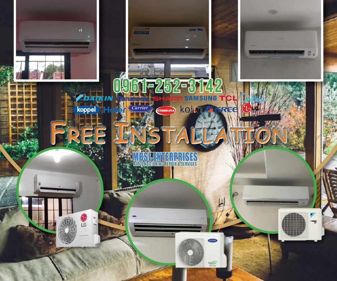 (Same Day Installation)Aircon Inverter Split Type With Free ...