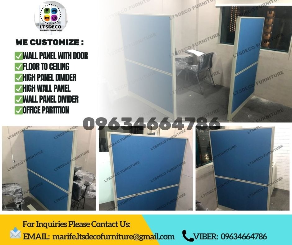 screen panel with table office partition furnitures, Furniture & Home ...