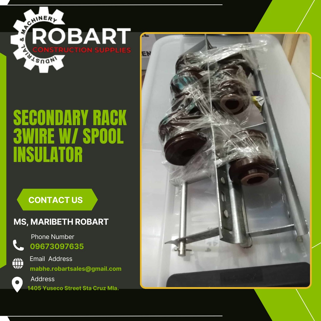 Secondary Rack 3wire w/ Spool Insulator, Commercial & Industrial ...