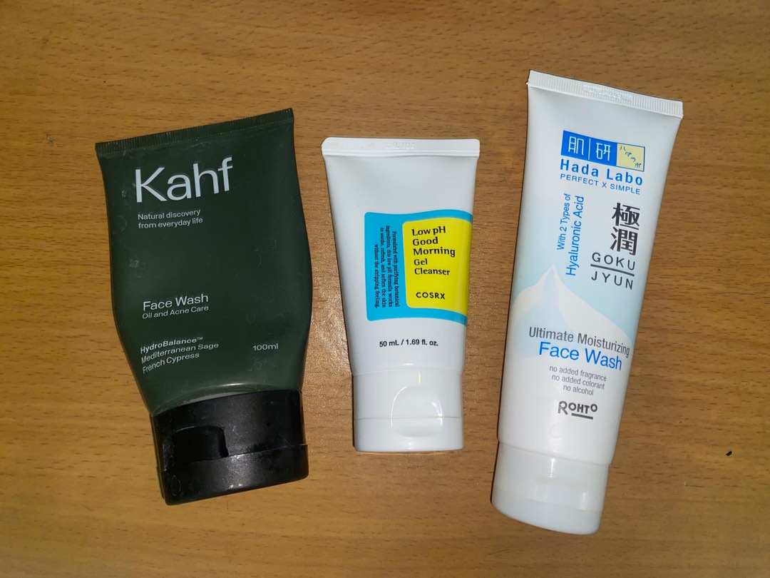 Set facewash kahf, cosrx, hadalabo, Kesehatan & Kecantikan, Kulit ...