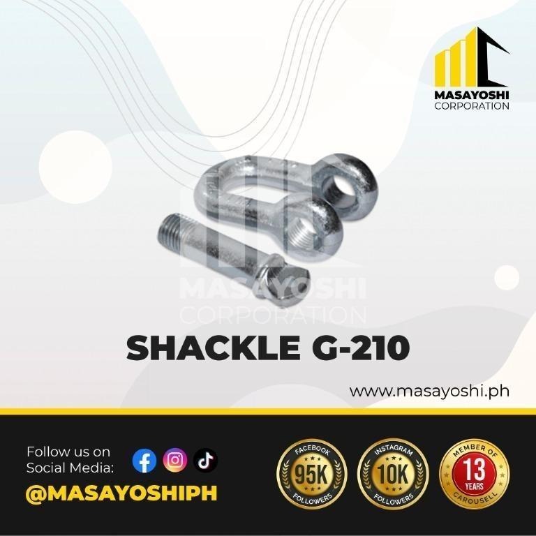 Shackle G-210 G-2-014 | Bolt Type Anchor | Shackle D Type | Anchor | Lifting Equipment | Lifter ...