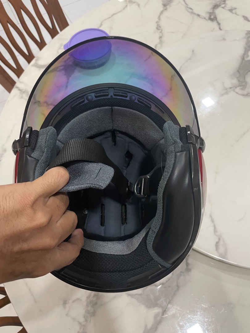SHOEI JF2 original, maroon, Everything Else, Others on Carousell