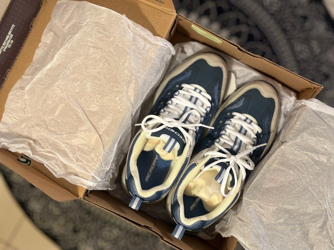 Sketchers Iconic Blue Color, Men's Fashion, Footwear, Sneakers on Carousell