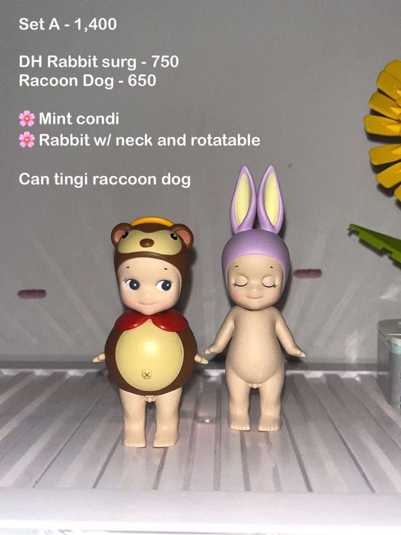 Sonny Angel Dreaming Hipper Rabbit choco pig brian em cat pink banana ...