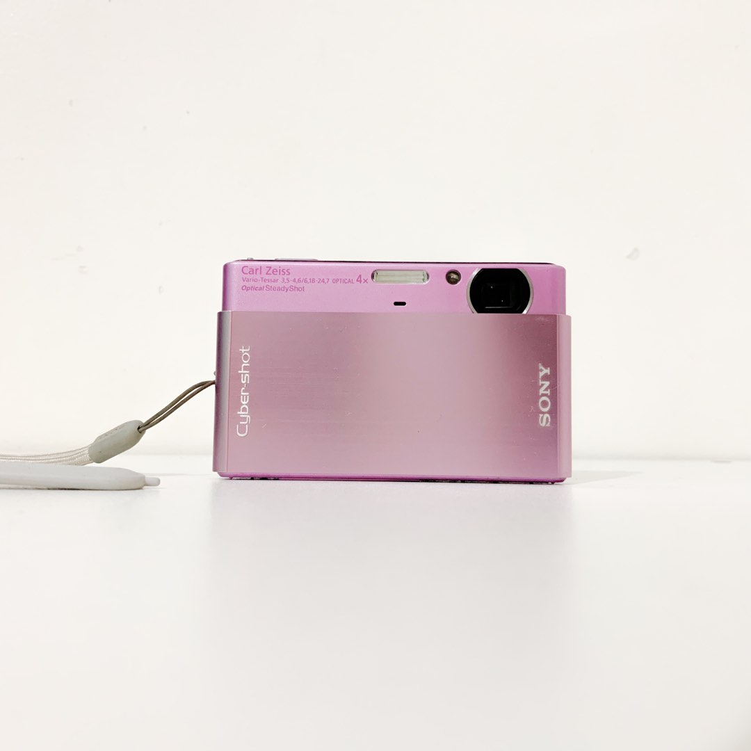 Sony Cybershot T77 Pink Digicam, Photography, Cameras on Carousell