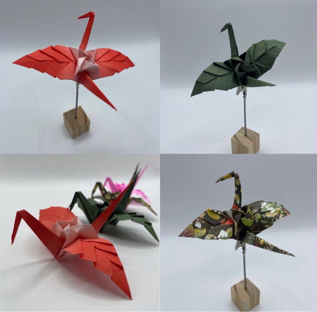 Origami Flower Cranes, Hobbies & Toys, Stationery & Craft, Handmade ...
