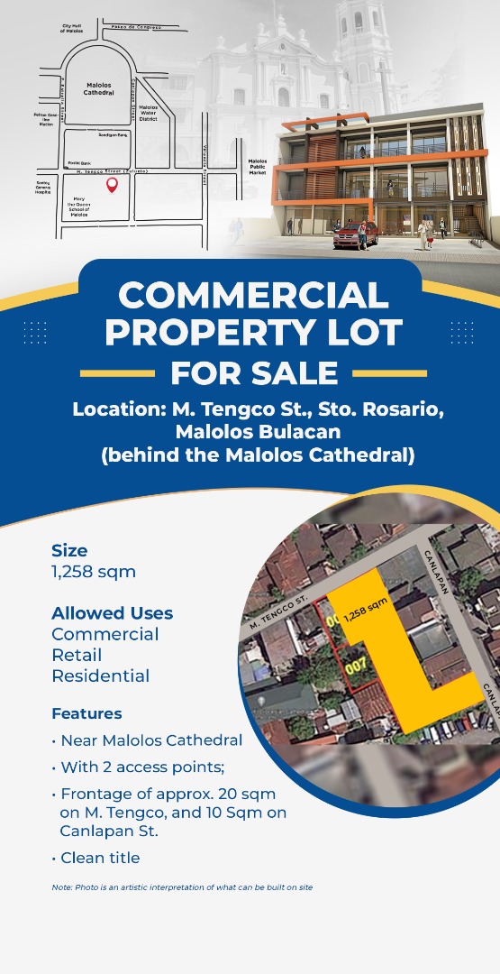 Strategic Commercial Lot for Sale in M. Tengco Malolos, Bulacan ...