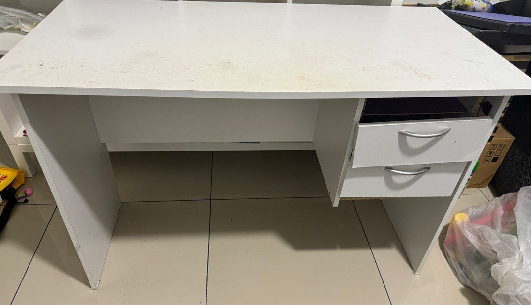 Study table with broken drawer, Furniture & Home Living, Furniture ...