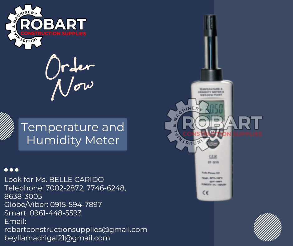 Temperature and Humidity Meter, Commercial & Industrial, Construction ...