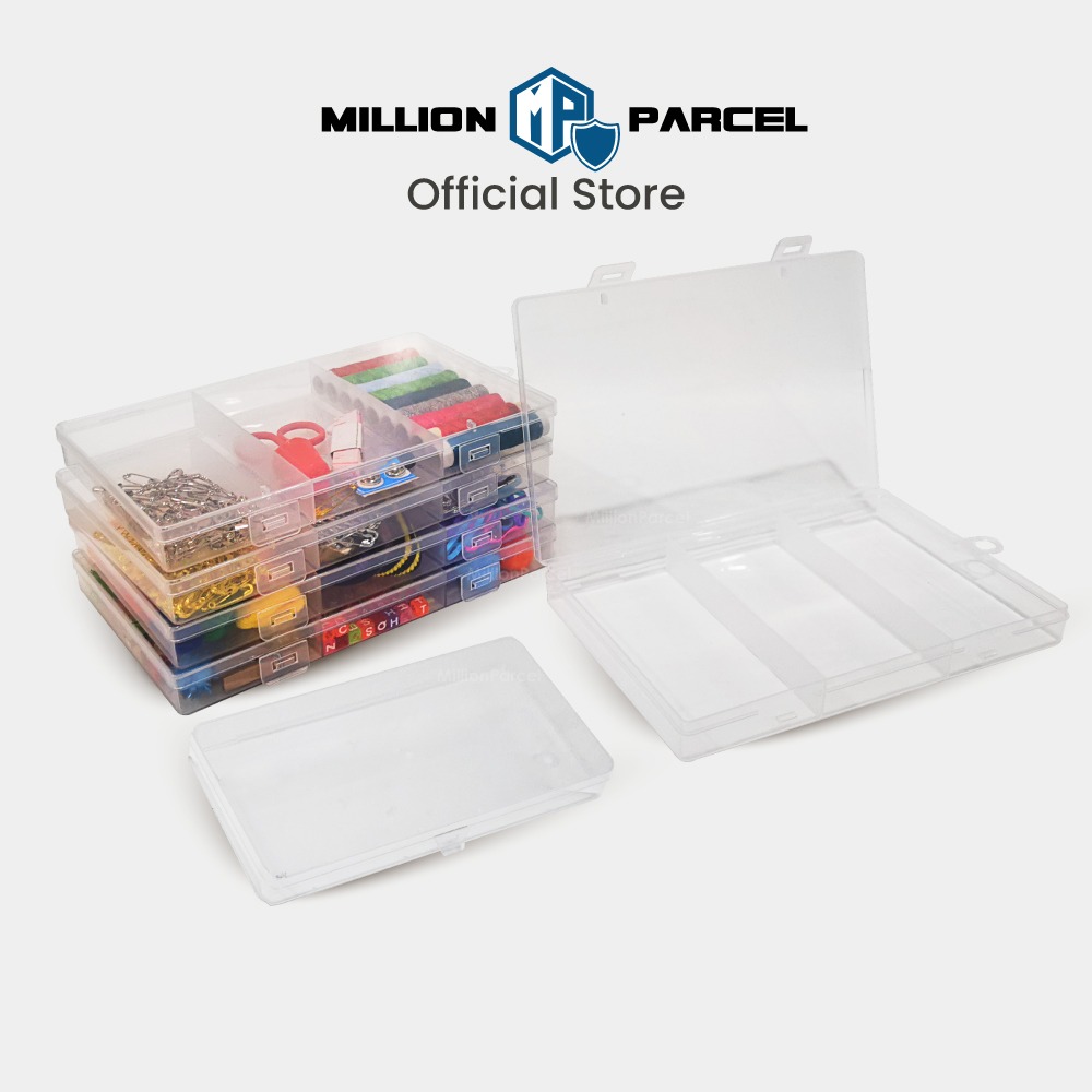 Transparent Plastic Storage Box | Multi-compartment Box | Thread ...