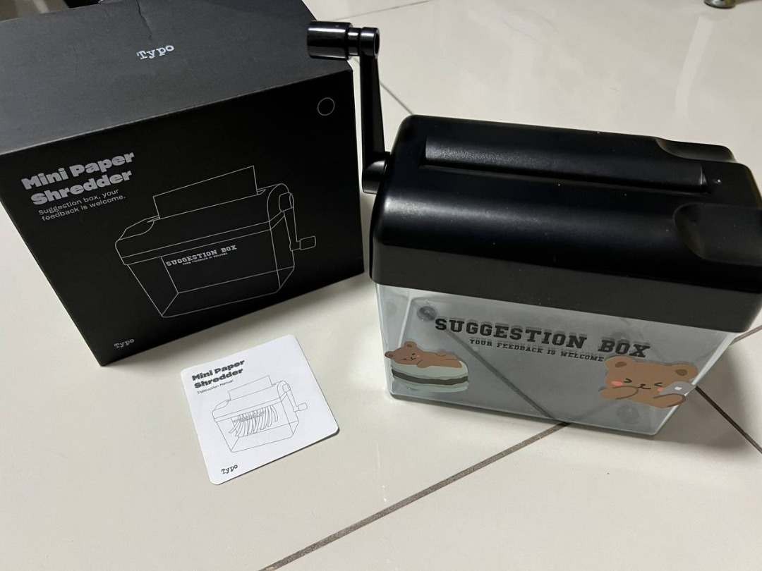 Typo Manual Shredder A4 A5 A6 Paper Shredder, Hobbies & Toys ...