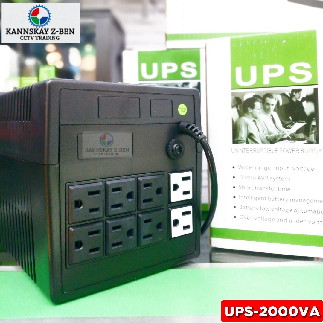 UPS SECURE 650VA|1500VA|2000VA Uninterruptible Power Supply, Computers ...