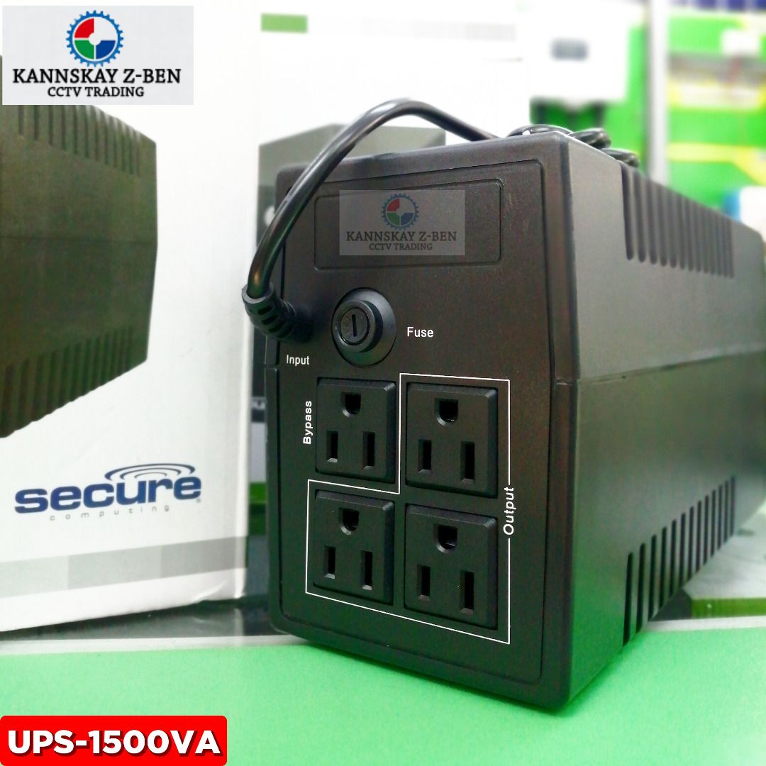 UPS SECURE 650VA|1500VA|2000VA Uninterruptible Power Supply, Computers ...