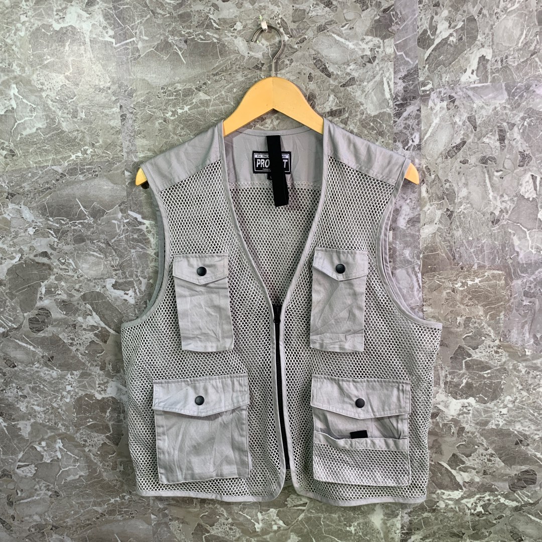 vest vintage tactical multipocket fishing rompi motor jaring pro-act ...