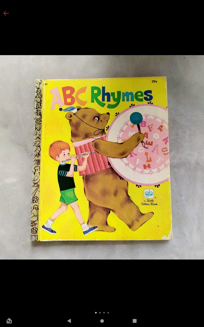 VINTAGE 1971 LITTLE GOLDEN BOOK: ABC RHYMES, Hobbies & Toys, Books ...