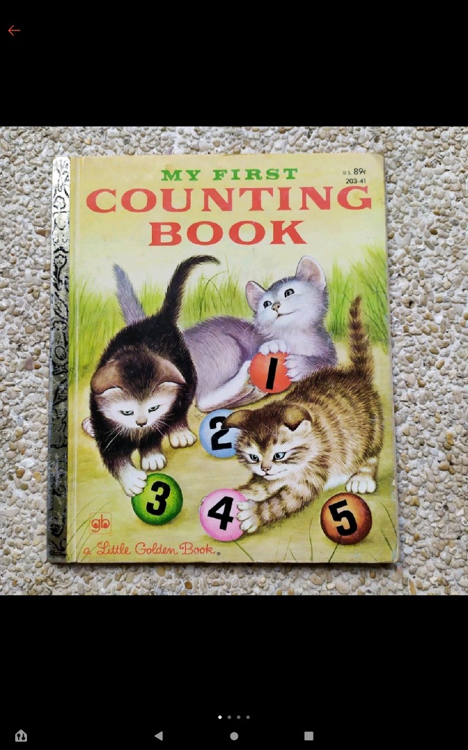 VINTAGE 1982 LITTLE GOLDEN BOOK: My First Counting Book, Hobbies & Toys ...