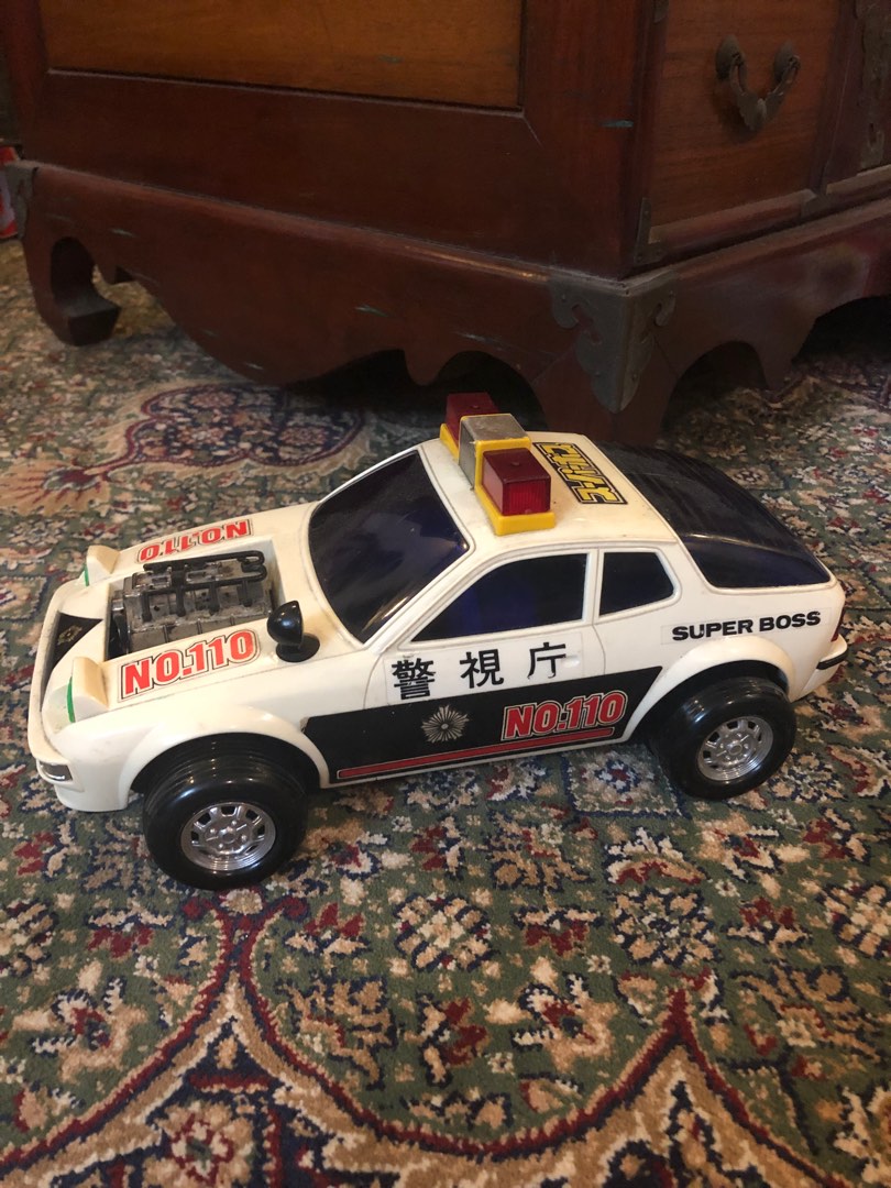 Vintage Japanese Police Car Porsche Toy, Hobbies & Toys, Toys & Games ...