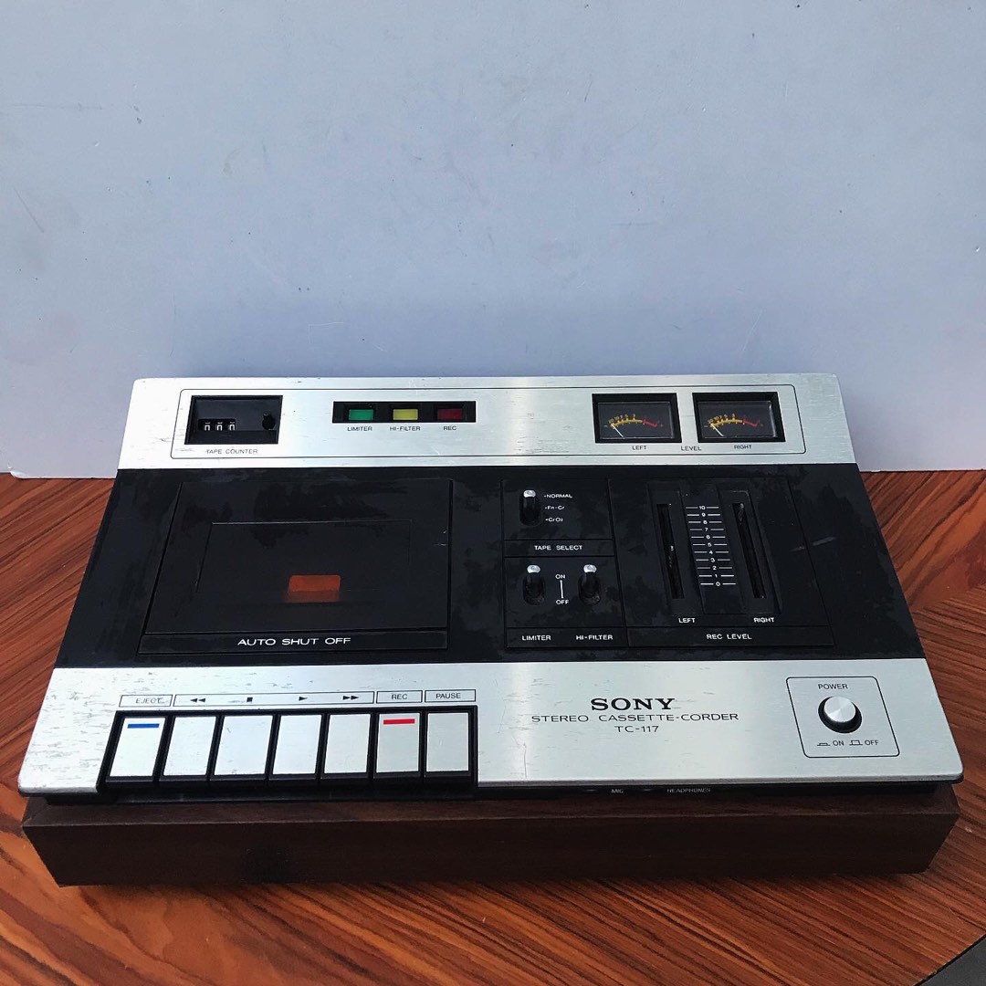 Vintage Sony TC-117 Stereo Cassette Recorder - Working RARE HIFI audio 1975 To 1977 Sony TC-117 ...