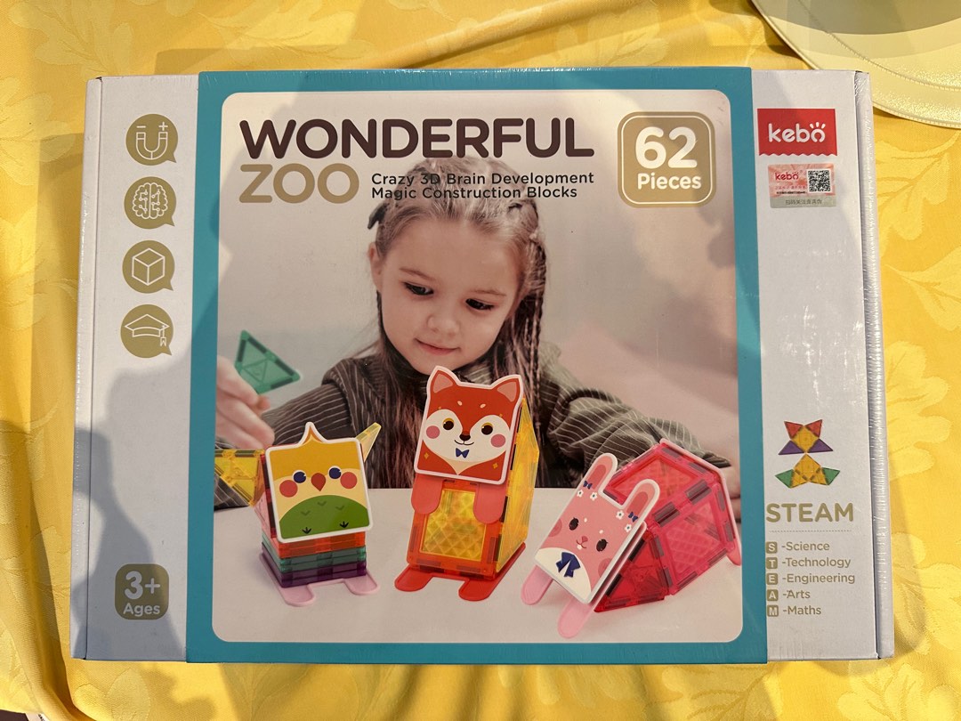 Wonderful Zoo Magic Construction Blocks, Hobbies & Toys, Toys & Games ...