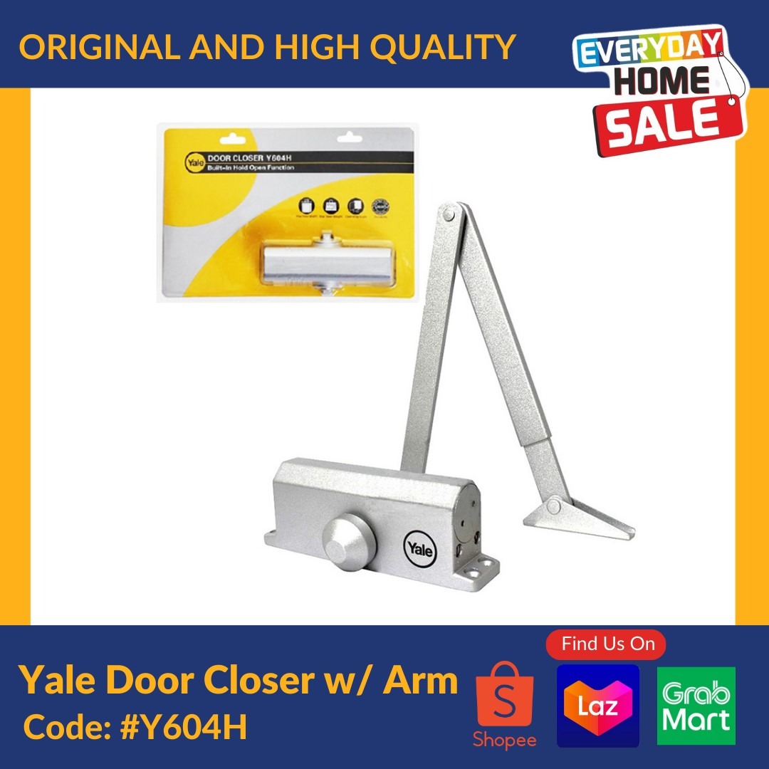 YALE Door Closer Heavy Duty Built-In Hold Open Function Y604H ...