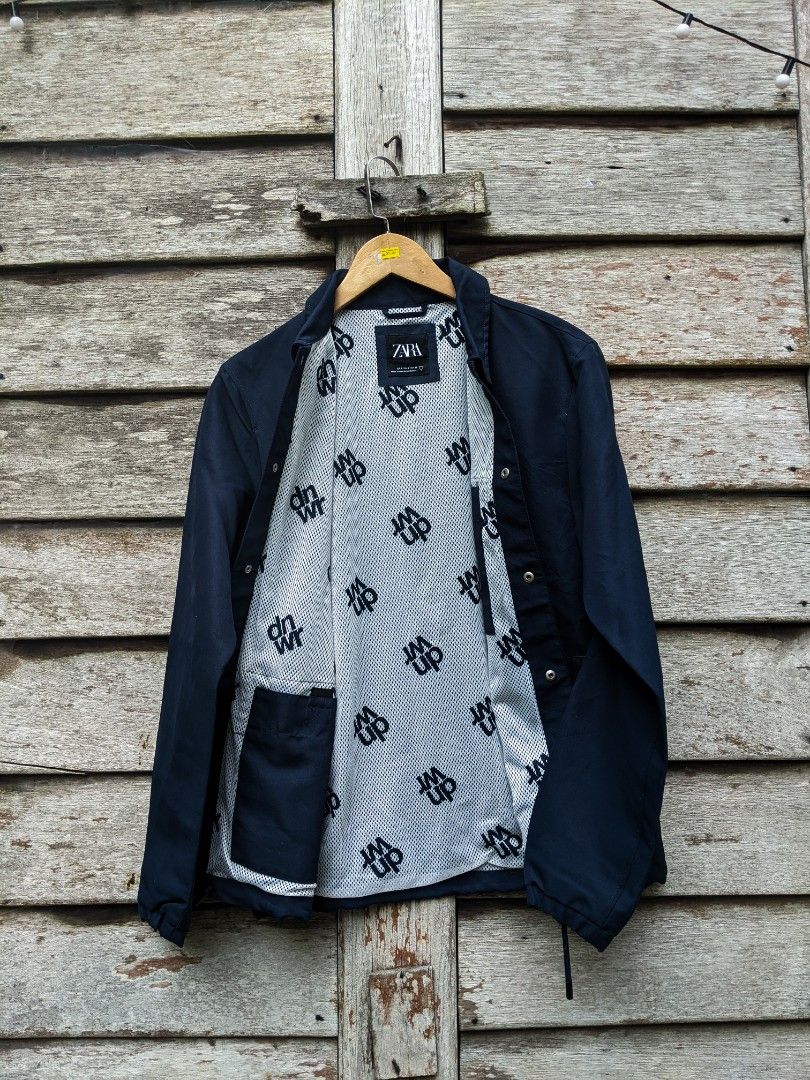 Zara Coach Jacket, Men's Fashion, Coats, Jackets and Outerwear on Carousell