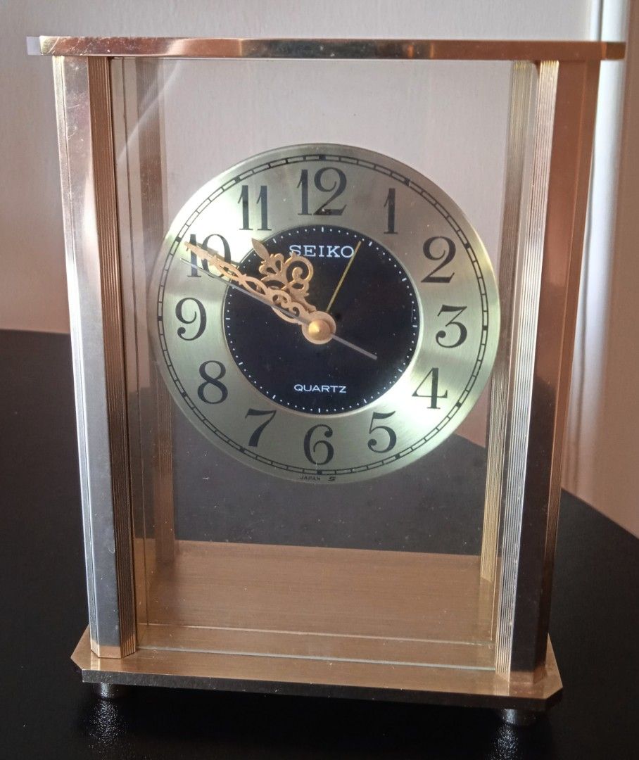 1985 Seiko Quartz Table Clock, Furniture & Home Living, Home Decor ...