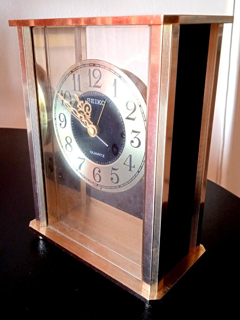 1985 Seiko Quartz Table Clock, Furniture & Home Living, Home Decor ...