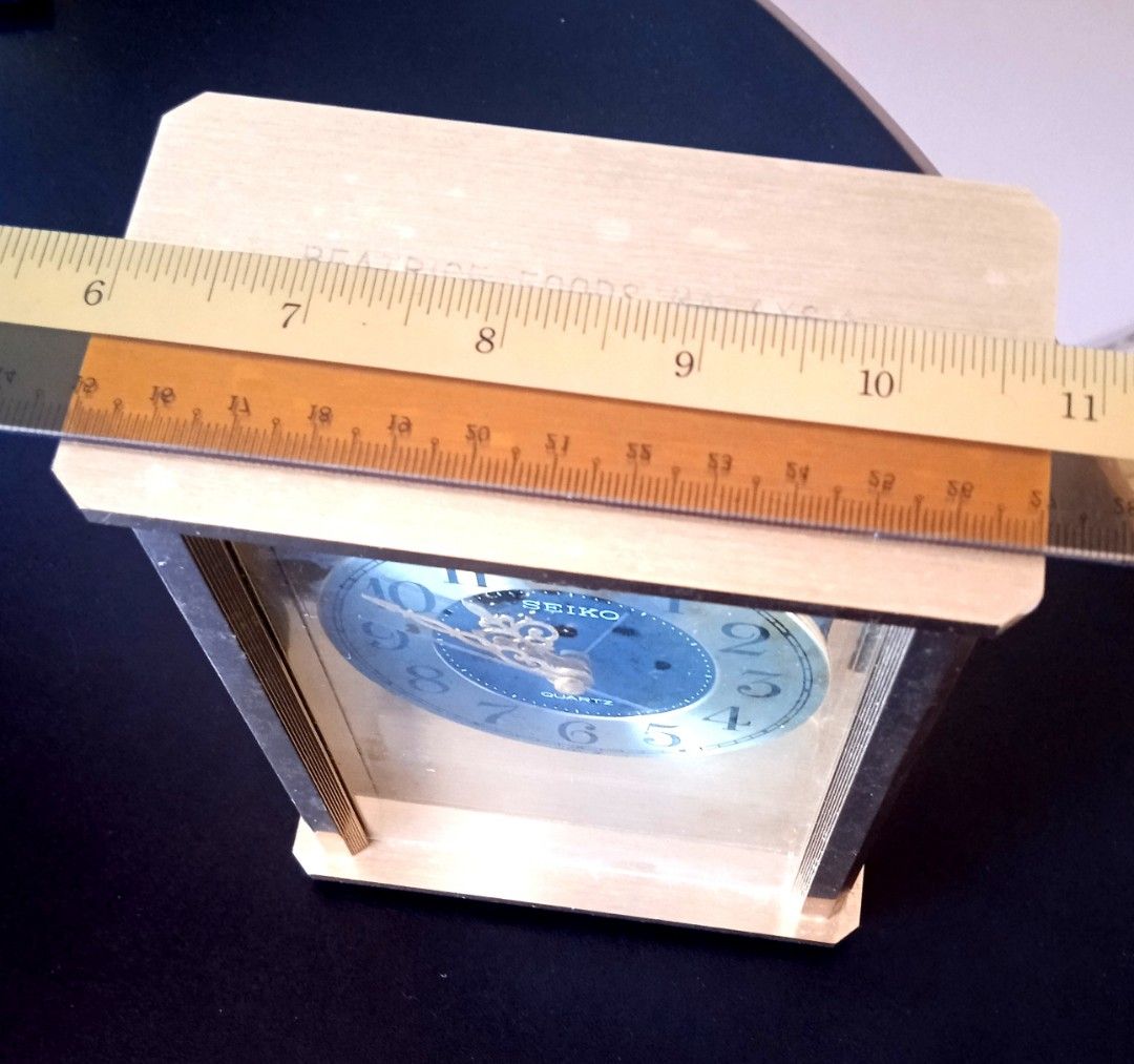 1985 Seiko Quartz Table Clock, Furniture & Home Living, Home Decor ...