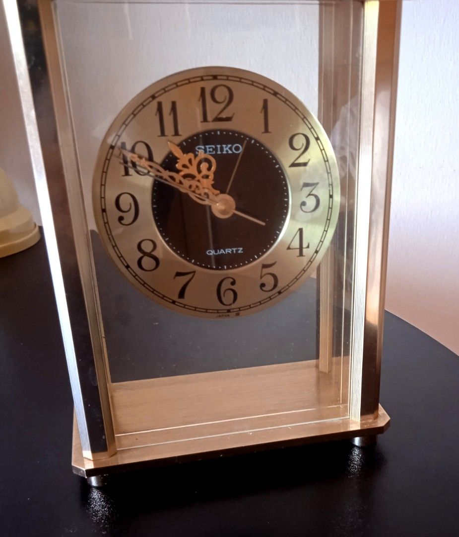 1985 Seiko Quartz Table Clock, Furniture & Home Living, Home Decor ...