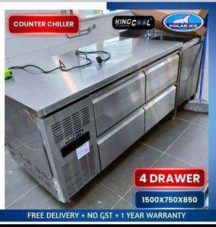 Hoshizaki 4 drawer counter chiller, TV & Home Appliances, Kitchen ...