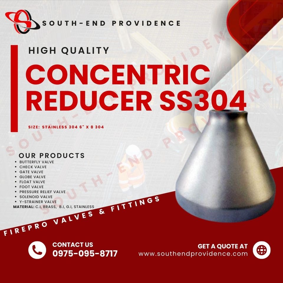 6" x 8 304 Stainless Steel Concentric reducer, Commercial & Industrial ...