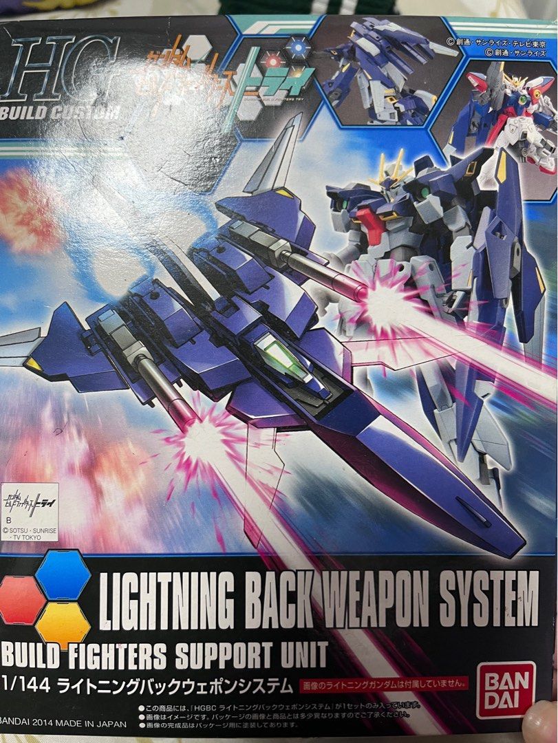 全新未砌 高達模型 HG HGBF 1/144 Lighting Back Weapon System For Gundam, 興趣及遊戲, 玩具 & 遊戲類 - Carousell