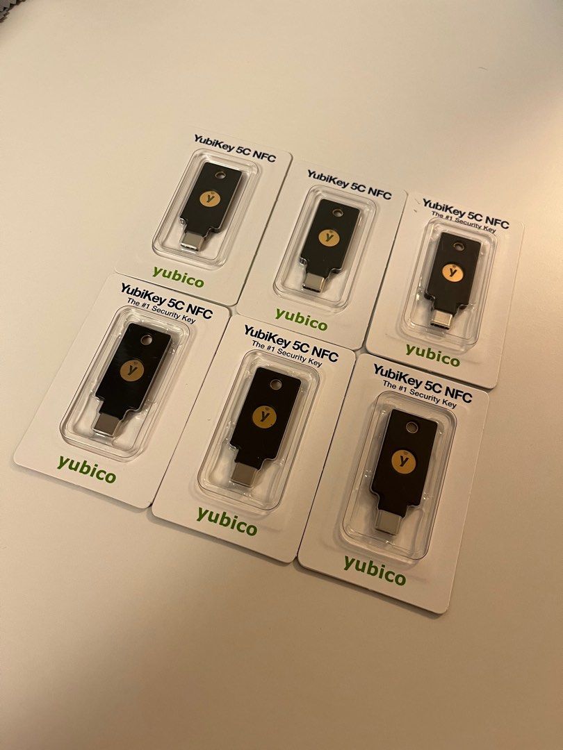 全新 Yubikey 5C NFC FIDO USB C 2FA MFA 多重要素鑑別 Type C Security Key Passkey ...