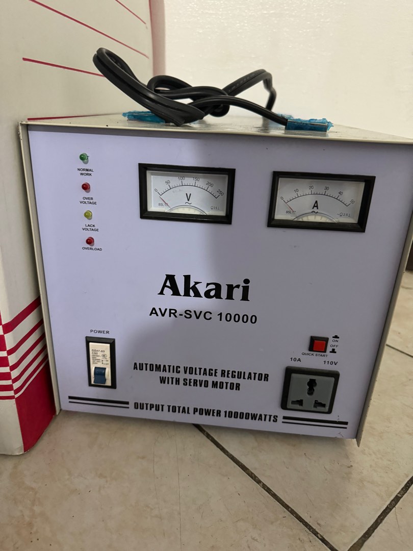 Akari AVR 10,000W, TV & Home Appliances, Electrical, Adaptors & Sockets ...