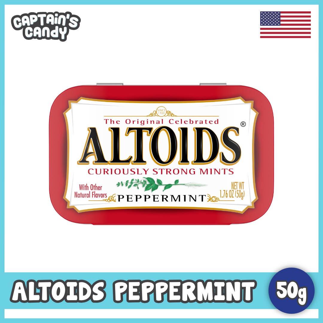 Altoids Classic Peppermint, Spearmint Breath Mints Candy, 1.76-Ounce ...