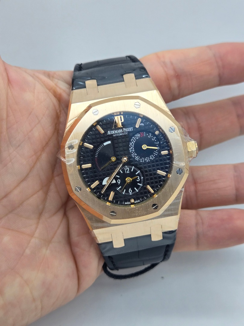 Audemars Piguet Royal Oak Dual Time Rose Gold 26120 26120OR AP RO ROO ...