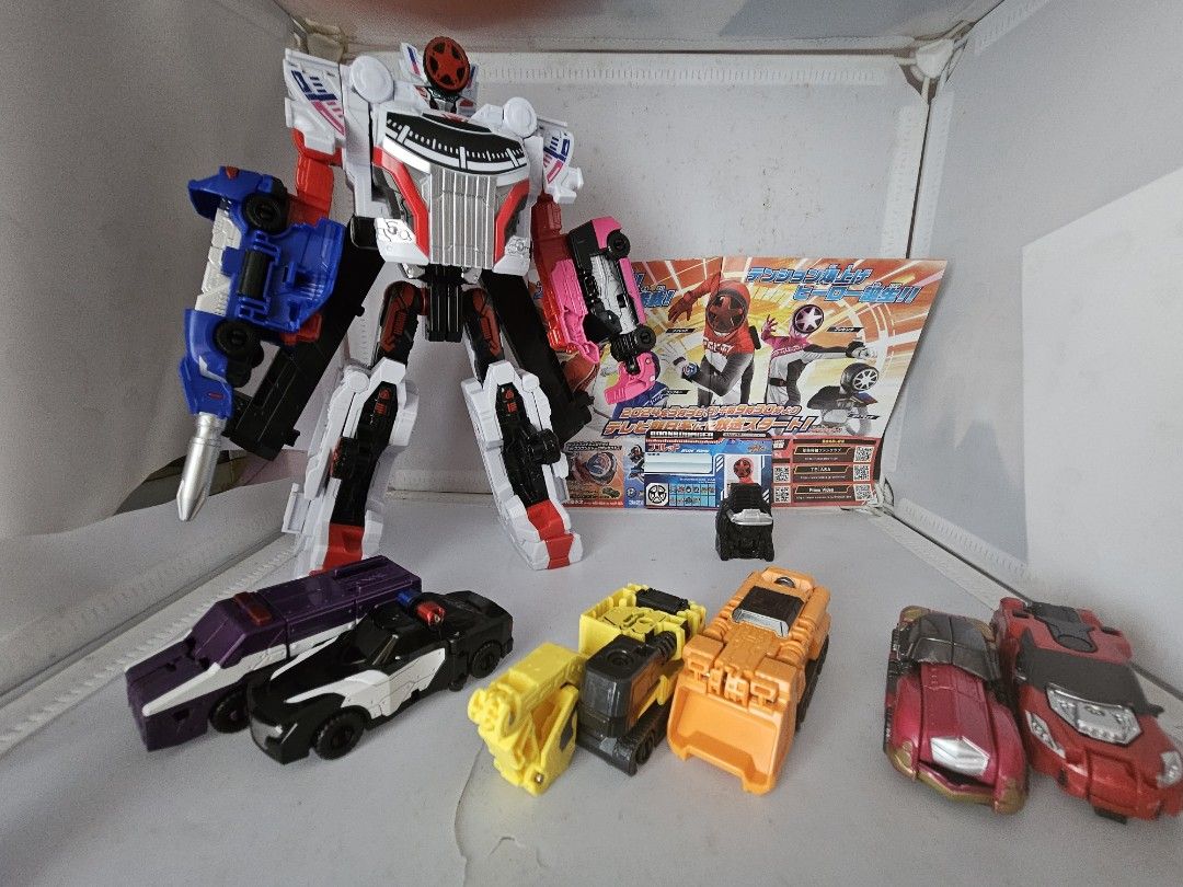 Bakuage Sentai Boonboomger DX Boonboomger Robo Set with Police, Builder ...