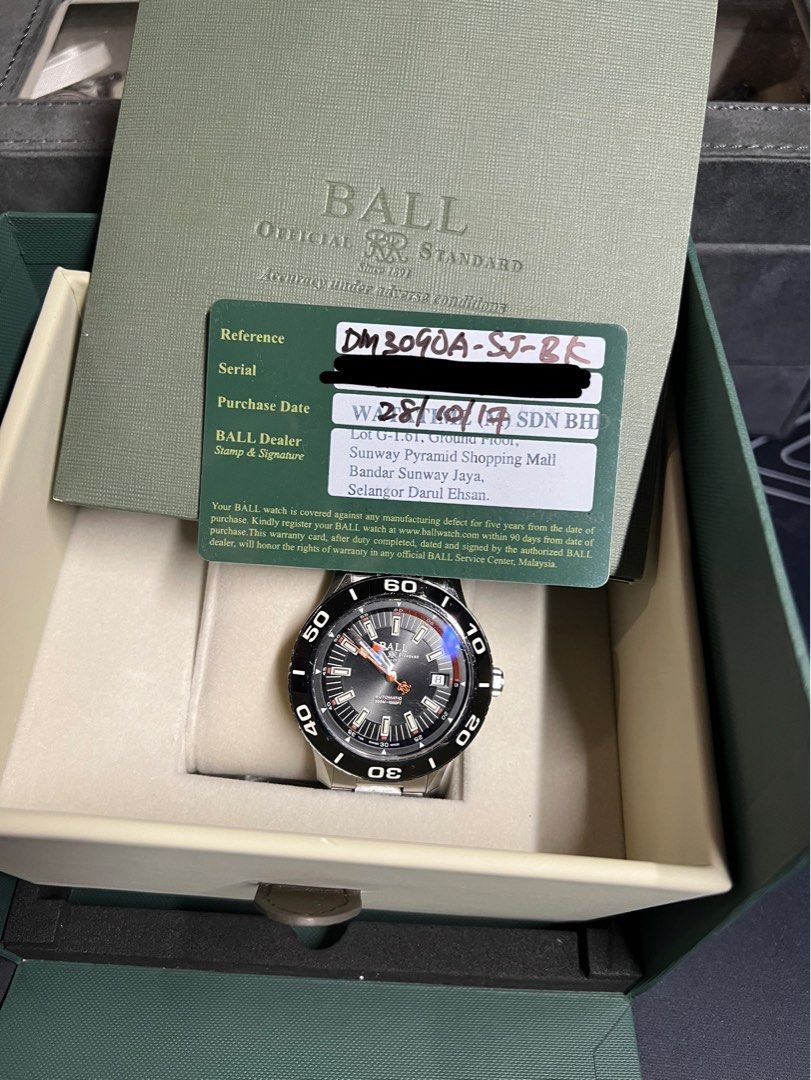 Ball Watch Fireman Necc - Red Black, Luxury, Watches on Carousell