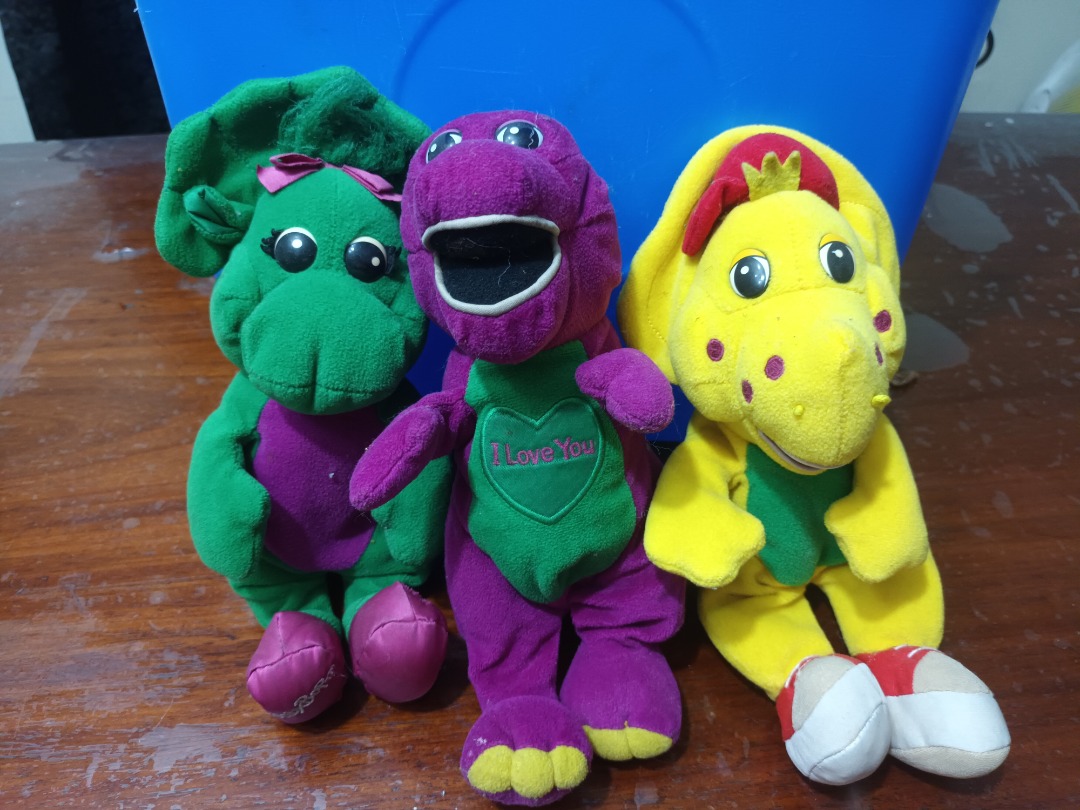 Barney and friends stuff toys set, Hobbies & Toys, Toys & Games on ...