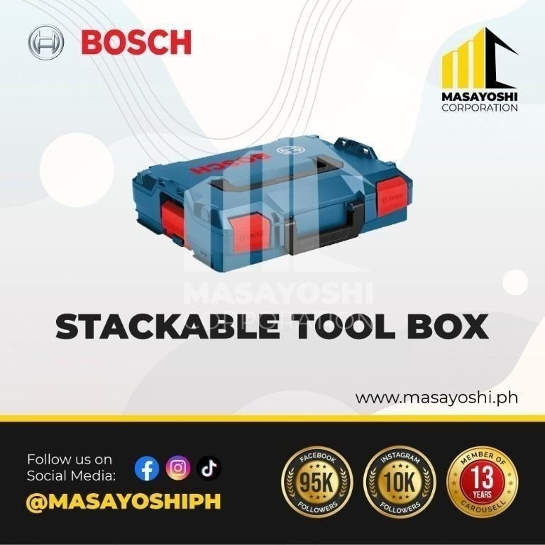 Bosch L-Boxx 102 Stackable Tool Box | Storage Box | Bosch | L-Box ...